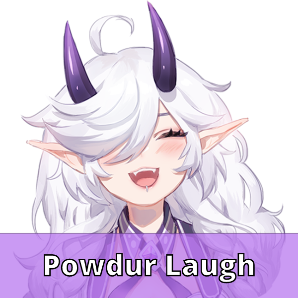 Powdur Laugh Sticker – KitsuneCorners
